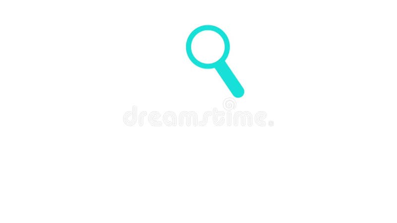 Minimalist Loading Screen for a Search. Background with Magnifying ...