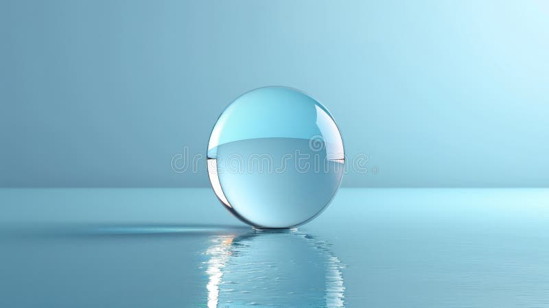 Minimalist Loading Symbol on Blue Background Reflecting Business ...