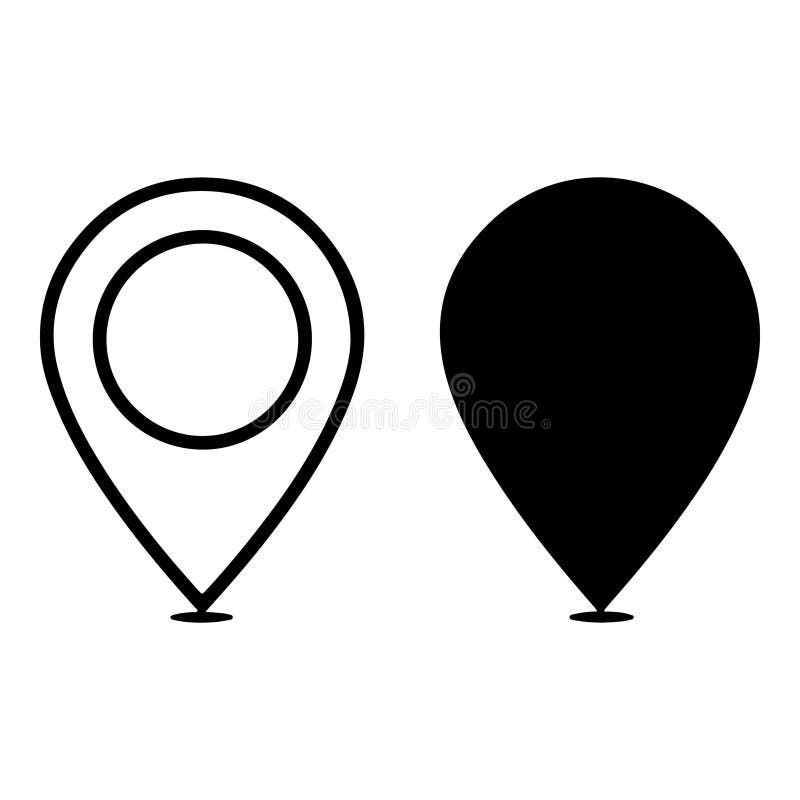 Minimalist Location Markers Stock Illustrations – 495 Minimalist ...