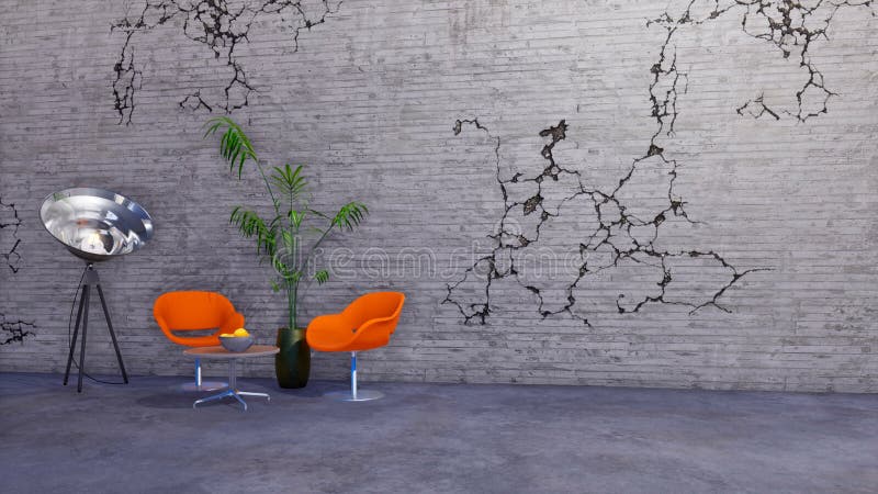 Minimalist Loft or Creative Workshop Interior 3D Stock Video - Video of ...