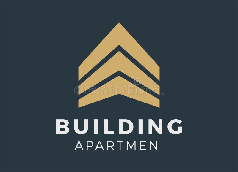 Minimalist Building Apart Men Logo Design Inspiration. Stock Vector ...