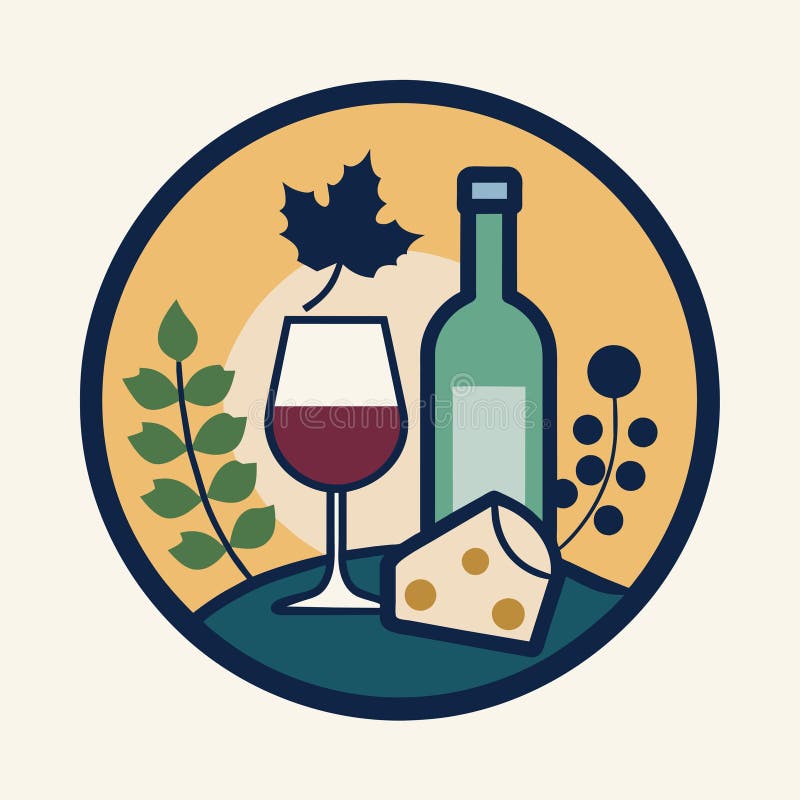 Minimalist Logo for a Chic Wine and Cheese Tasting Event, Minimalist ...