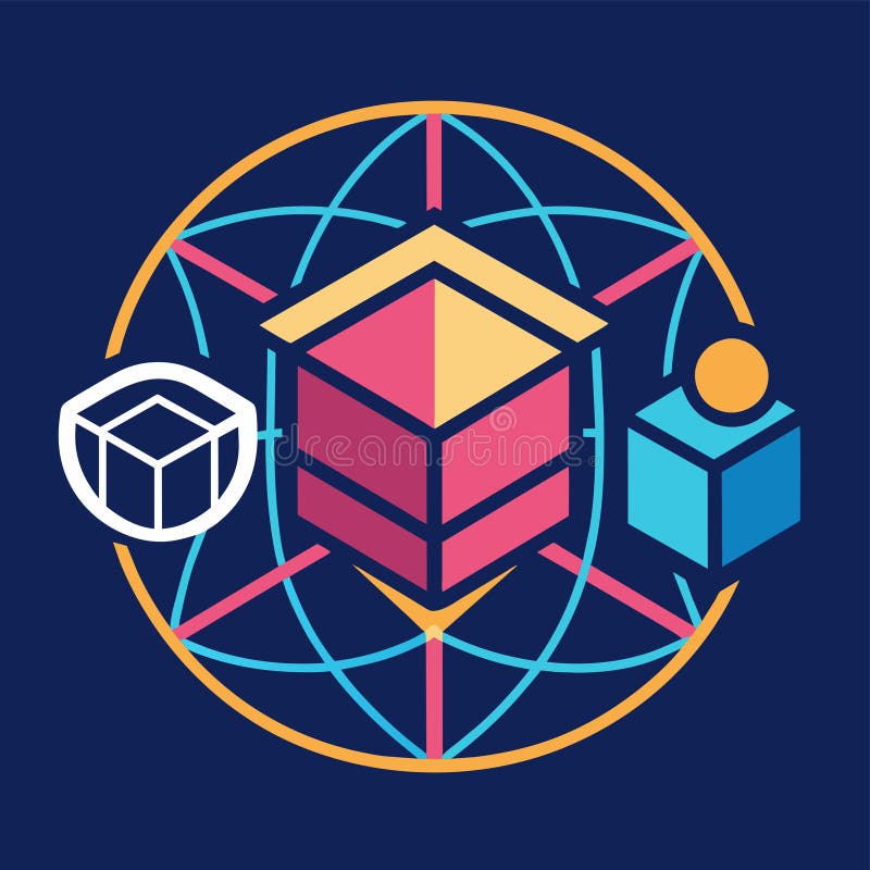 A Minimalist Logo Design Featuring a Deer Head Created Using Geometric ...