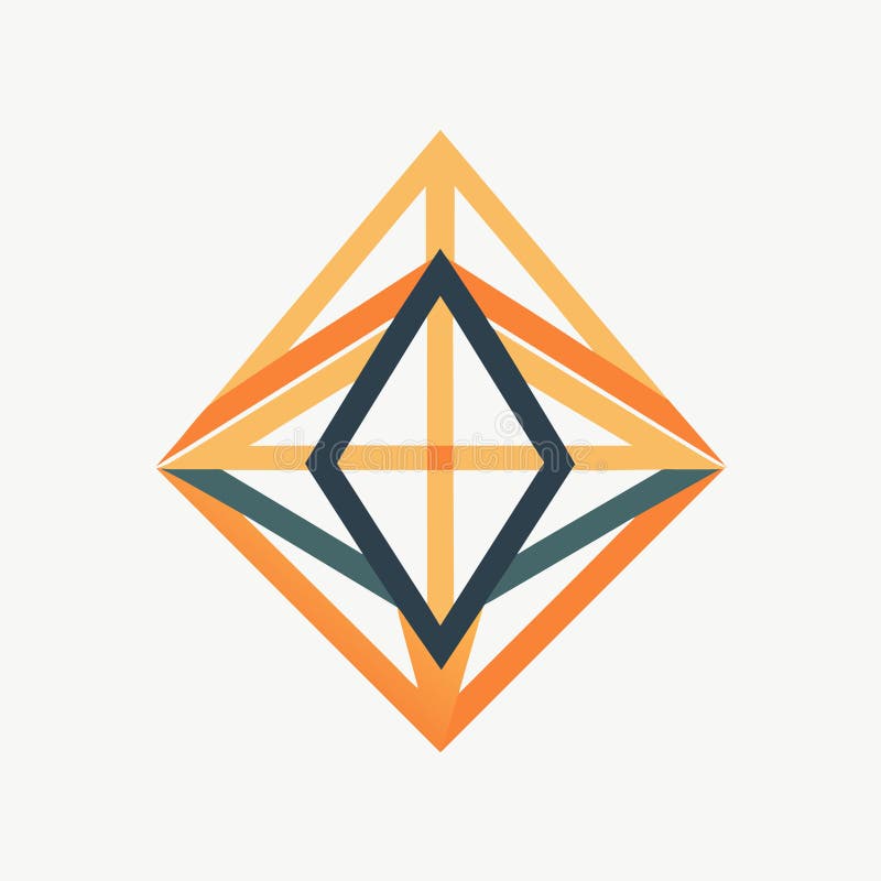 A Minimalist Logo Design Featuring a Single Geometric Shape, a ...