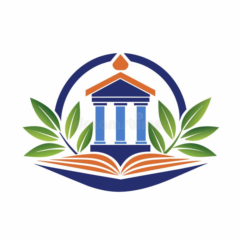 A Minimalist Logo for an Educational Institution Featuring a Building ...