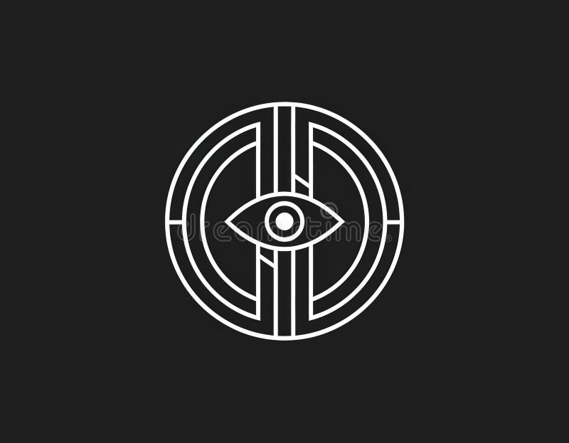 Abstract Eye Logo Design Minimalist Art Stock Illustration ...