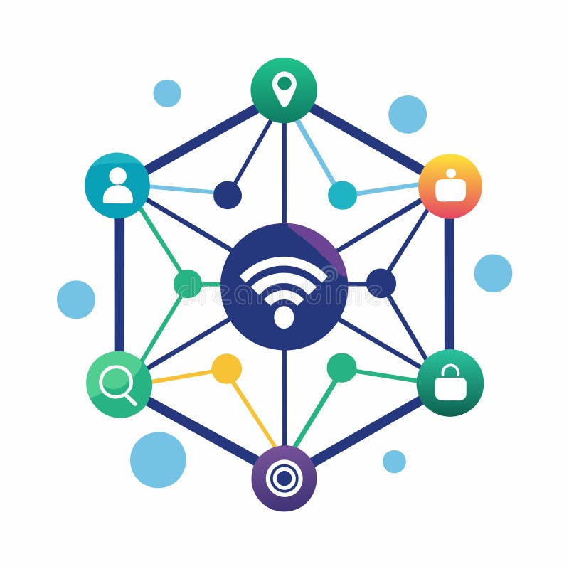 A Minimalist Logo Representing Connectivity and the Letter C, a ...