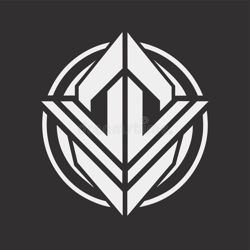 A Minimalist Logo with a Single Color Scheme, Featuring a Geometric ...