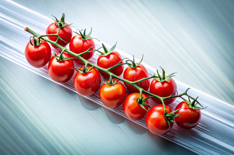 Minimalist Long Exposure of Red Cherry Tomatoes Abstract Geometric ...