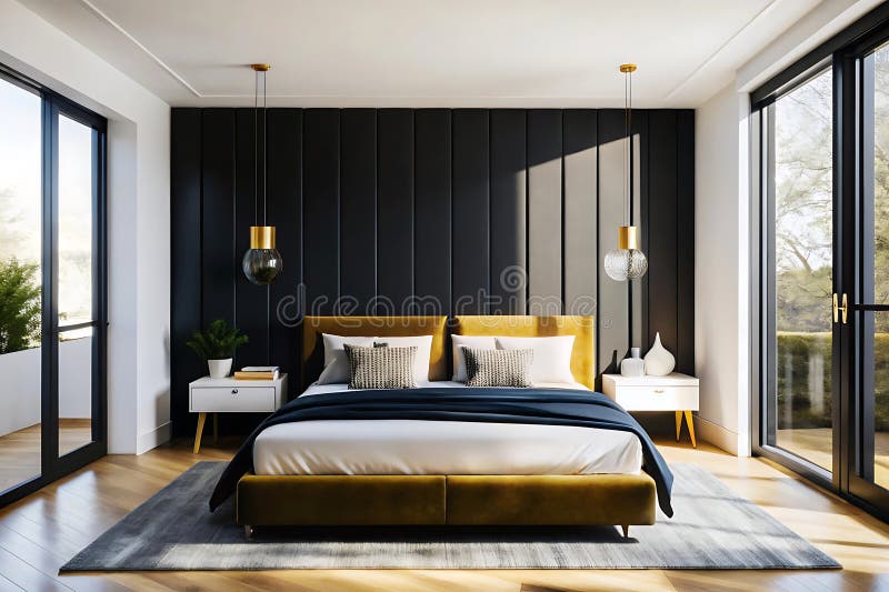 Minimalist Luxury Modern Bed Room Design, Morning Light, Modern ...