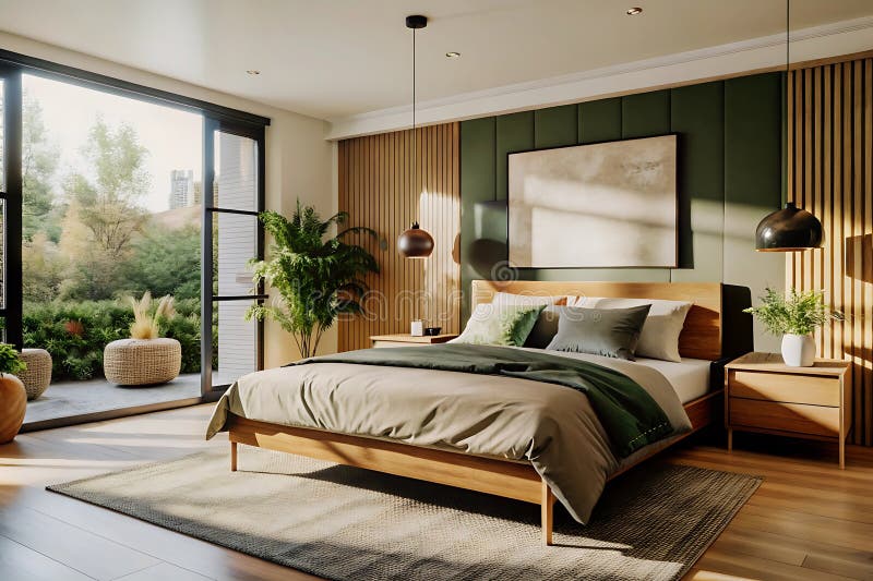 Minimalist Luxury Modern Bed Room Design, Morning Light, Modern ...