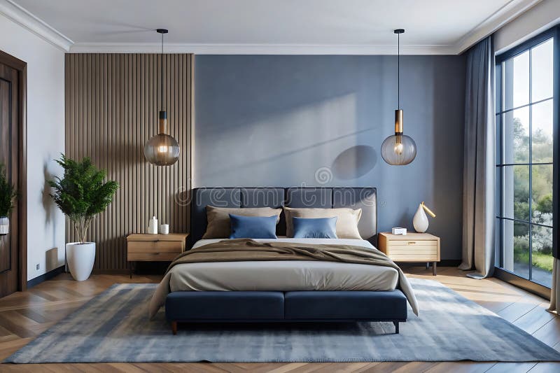 Minimalist Luxury Modern Bed Room Design, Morning Light, Modern ...