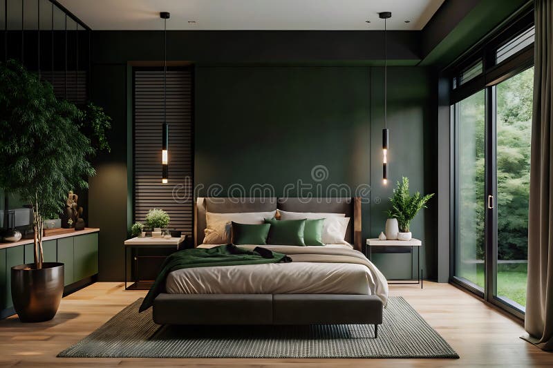 Minimalist Luxury Modern Bed Room Design, Morning Light, Modern ...