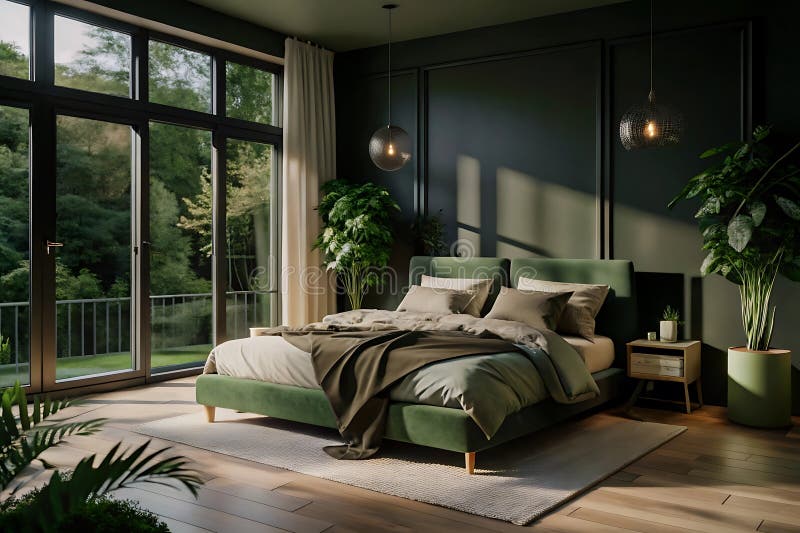 Minimalist Luxury Modern Bed Room Design, Morning Light, Modern ...