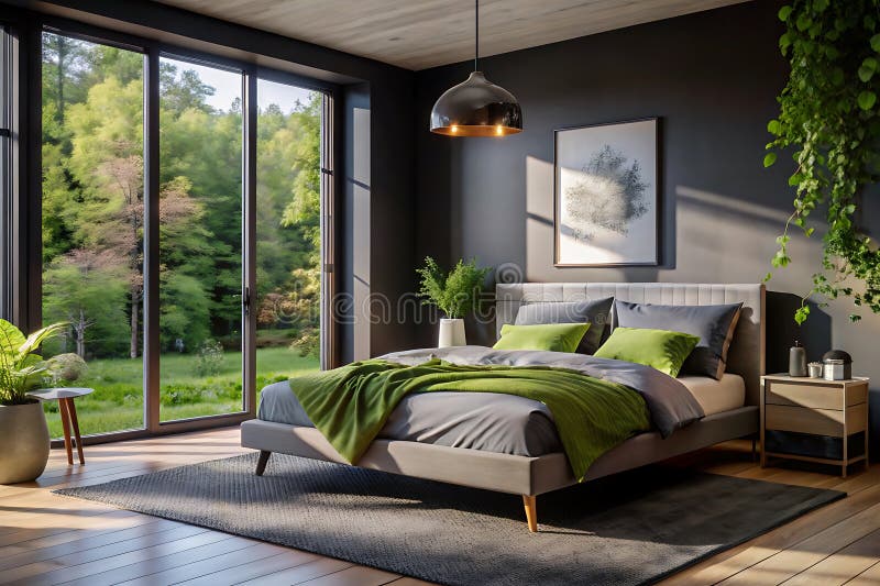 Minimalist Luxury Modern Bed Room Design, Morning Light, Modern ...