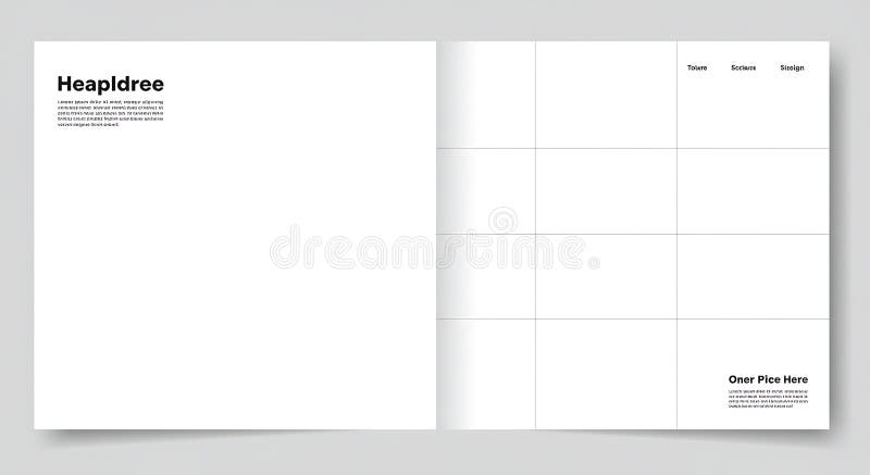 Minimalist Magazine Layout Featuring a Two-page Spread with a Clean ...