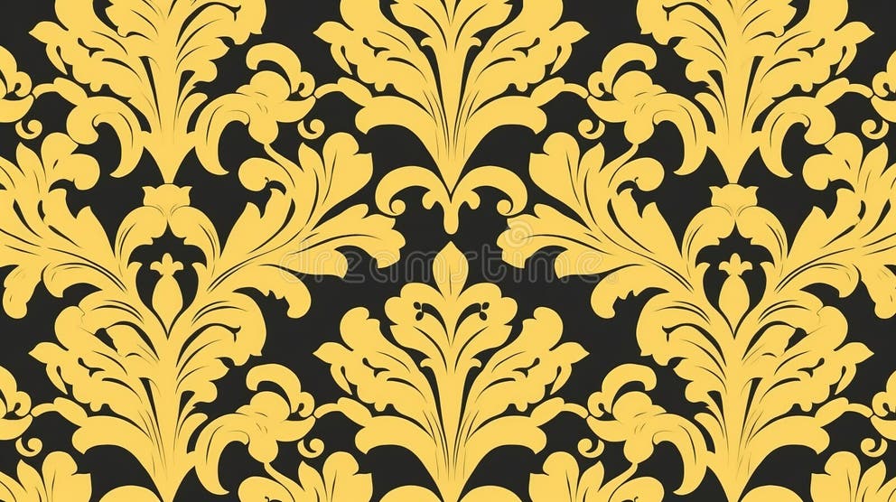 Minimalist Maize Rectangle Damask Design Image Stock Illustration ...