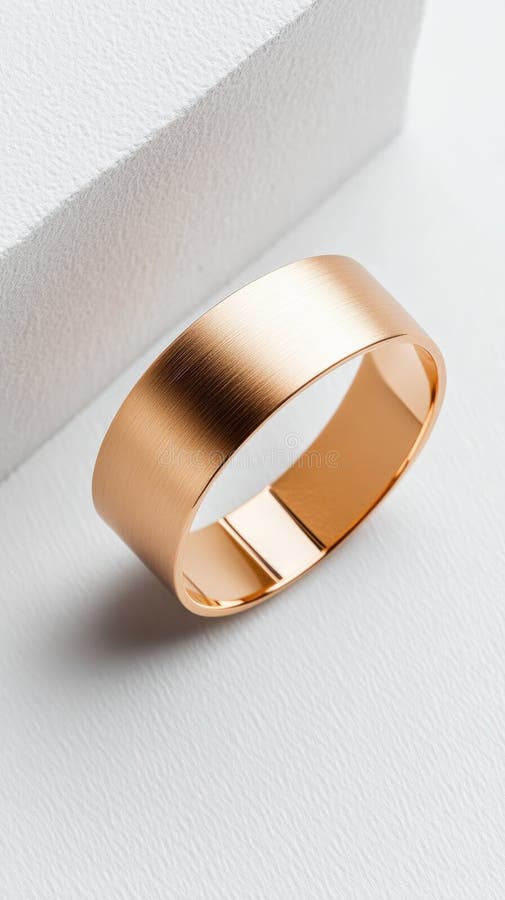 Minimalist Matte Finished Metal Bangle on Plain Background Showcasing ...