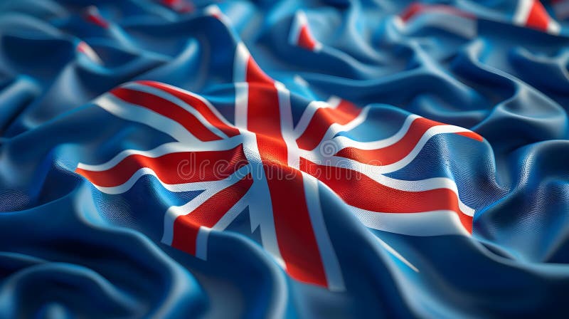 Minimalist Melody: Union Jack Waves in Rhythmic Elegance. Concept ...