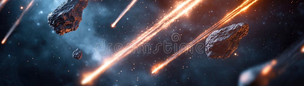 Minimalist Meteor Trails Illuminate a Deep-space Backdrop, with Soft ...