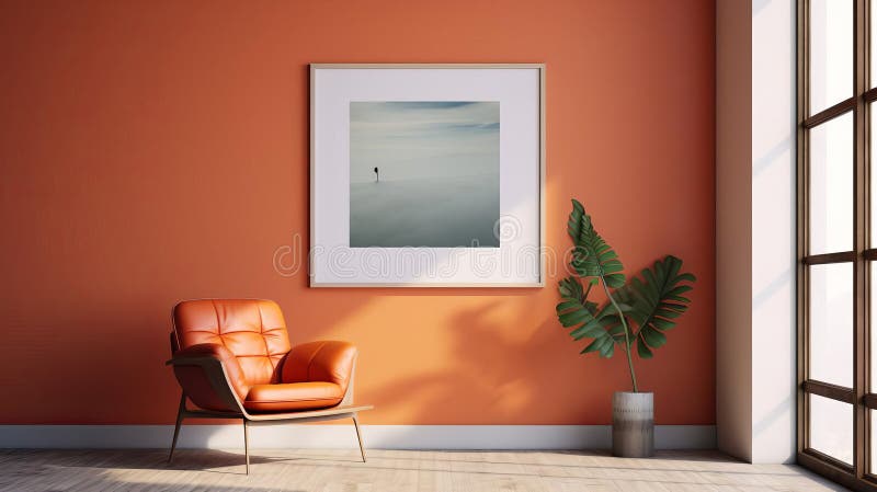 Minimalist Mid-century File Frame Design with Simple Elegance Stock ...