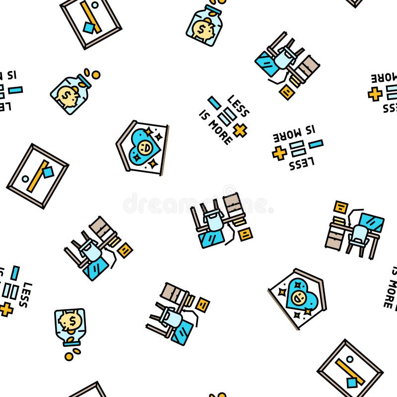 Minimalist Mind Man Person Seamless Pattern Vector Stock Illustration ...