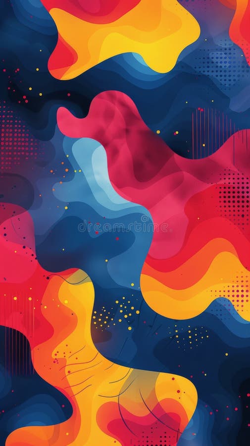 Minimalist Modern Background with Abstract and Vibrant Designs. Stock ...