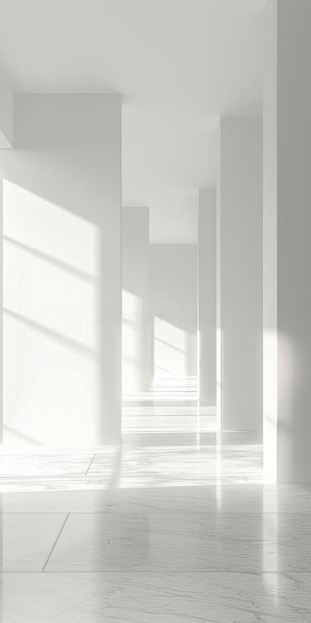 Minimalist Modern Background with Generous White Space. Stock ...