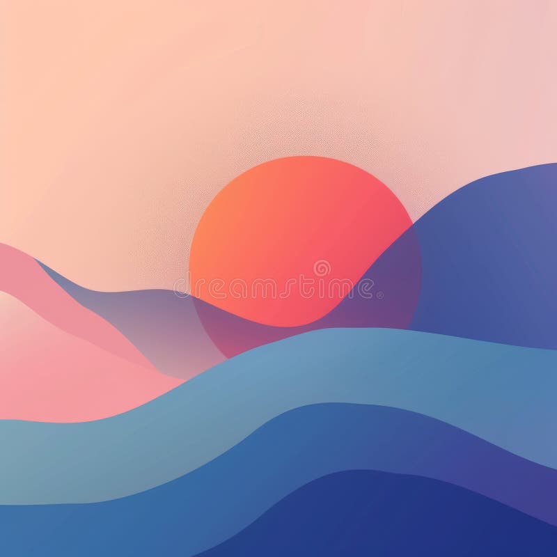 Minimalist Modern Background with Soft, Calming Gradients. Stock ...