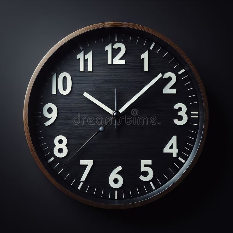 Minimalist Modern Clock Design Stock Image - Image of minimalism ...