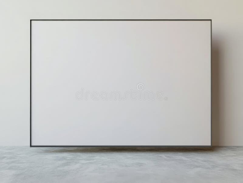 Minimalist Modern Empty Wall with Expansive White Space in a ...