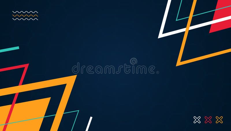 Abstract Geometric Triangle Shape Memphis Flat Background Design Vector ...