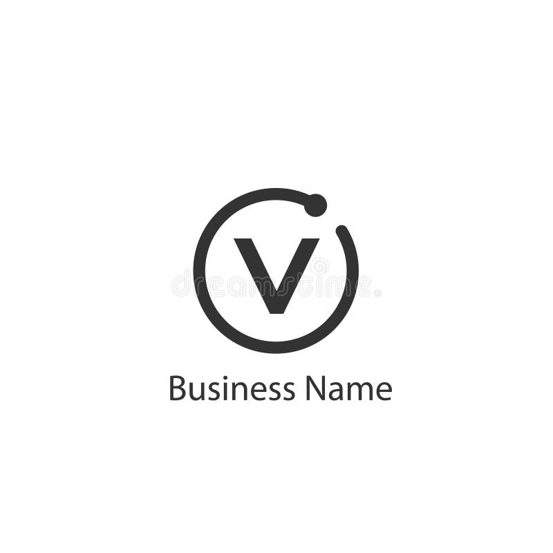 Letter V Logo Design stock vector. Illustration of adjusted - 120565607