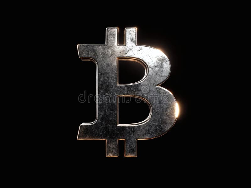 Minimalist and Modern Logo Design Featuring Bitcoin Symbol. Washed-out ...