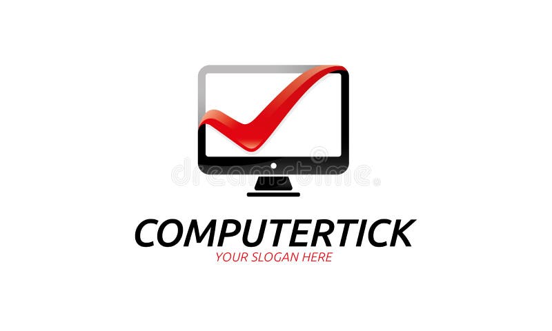 Computer Check Logo stock vector. Illustration of repair - 103124254