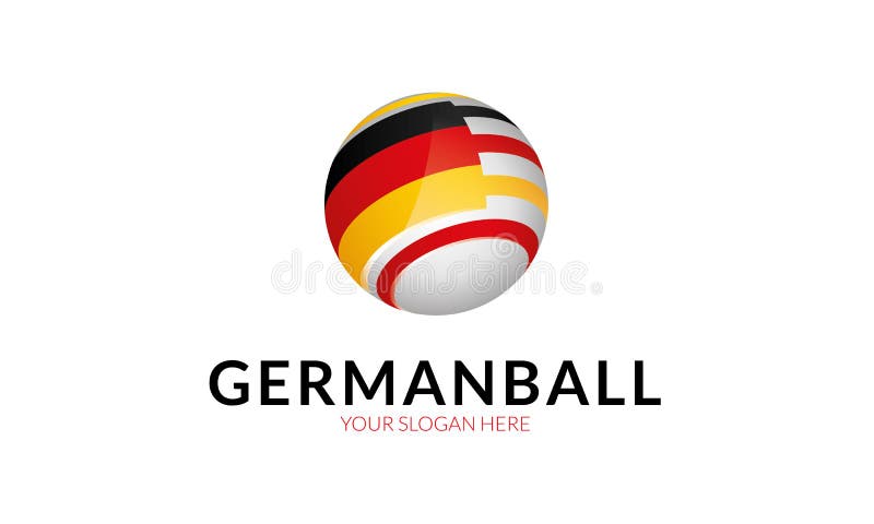 Germany Flag logo template stock illustration. Illustration of button ...