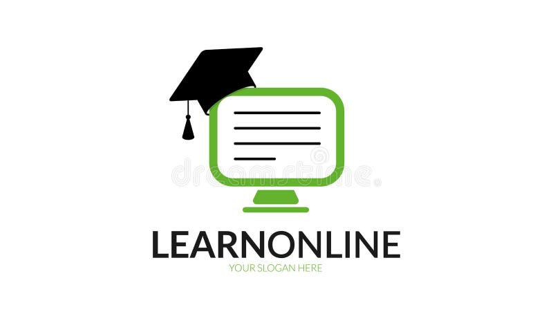 Learn Online Logo Template stock vector. Illustration of education ...