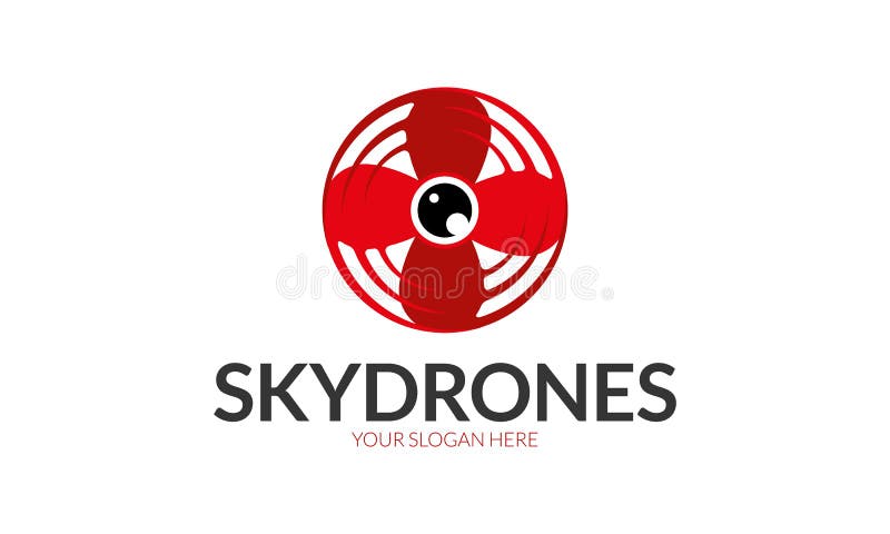 Endless Drone Logo stock illustration. Illustration of copter - 92917659