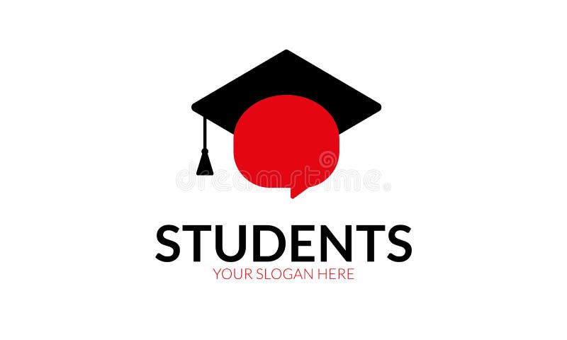 Students Logo Template stock illustration. Illustration of talk - 108974760