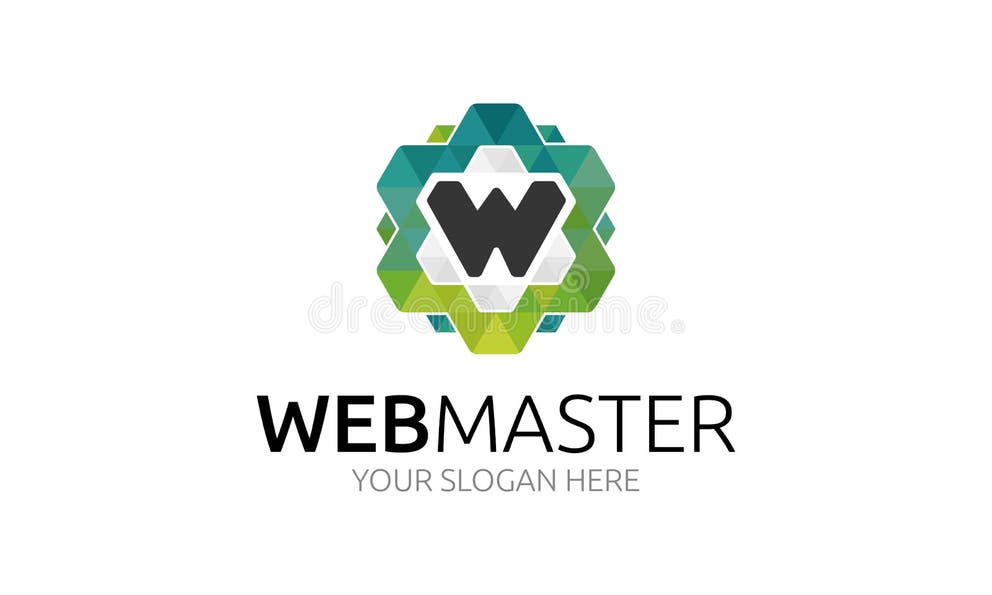 Web Master Logo Template stock vector. Illustration of server - 108674769