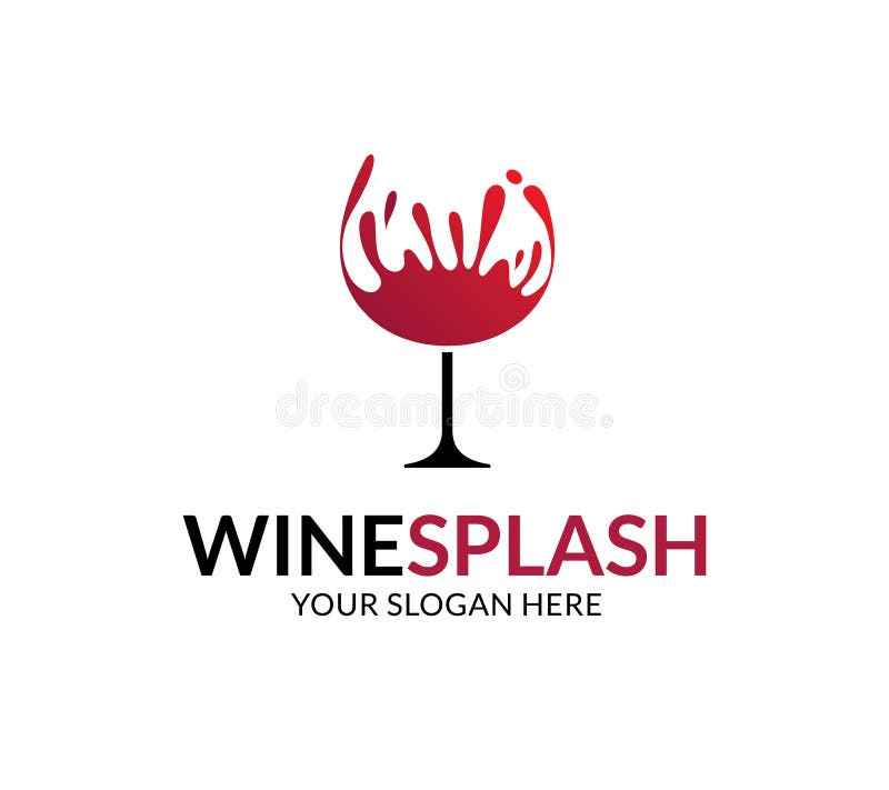 Wine Splash Logo stock vector. Illustration of barrel - 128850826