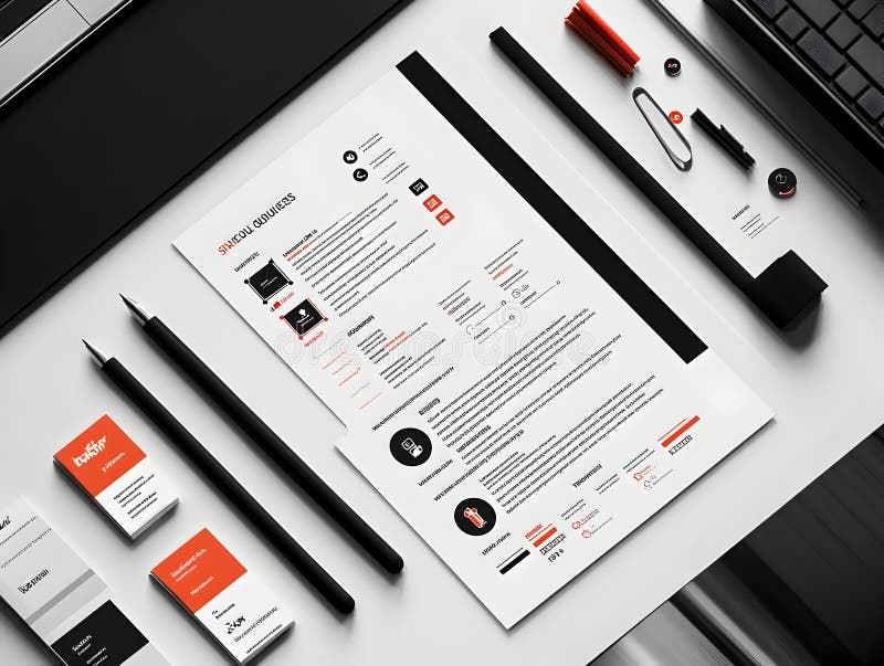 Minimalist Modern Resume Template with Infographic Style Visuals and ...