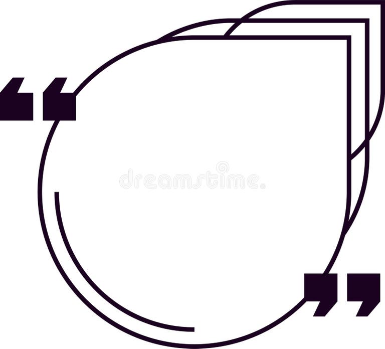 Minimalist and Modern Round Frame with Quotation Marks is Perfect for ...