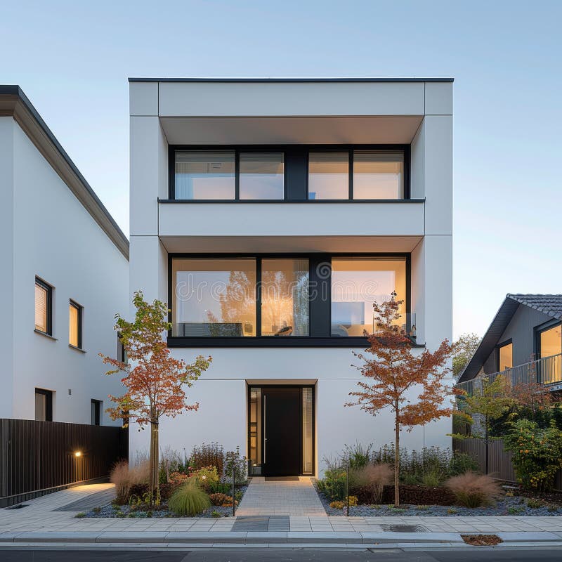 Minimalist Modernist Villa Embracing Bauhaus Principles with Clean ...