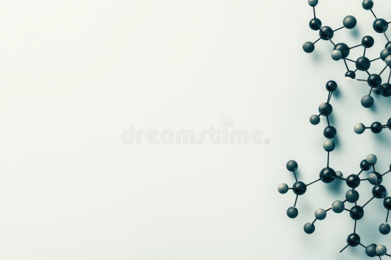 Minimalist Molecular Network with Monochrome Atoms on Light Background ...