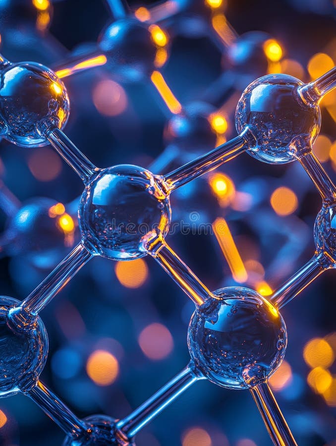 Minimalist Molecular Structure with Soft Glow and Peaceful Vibes in ...