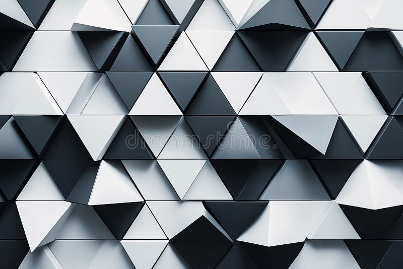 Minimalist Monochrome Triangle Design with Clean, Geometric Shapes ...