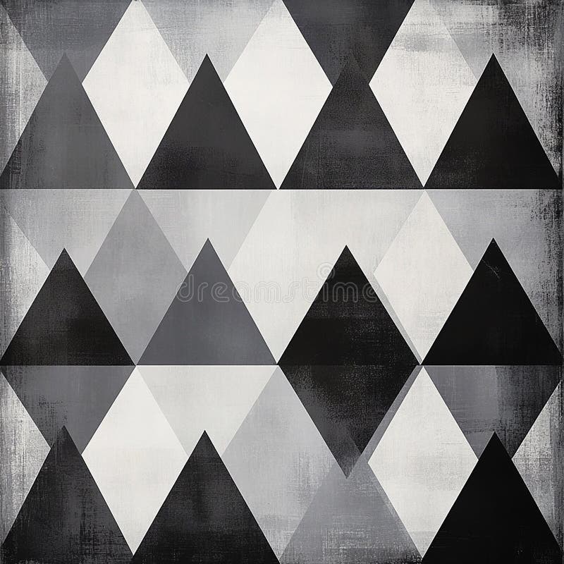 Minimalist Monochrome Triangle Design with Clean, Geometric Shapes ...