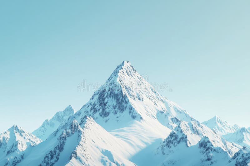 Minimalist Mountain Landscape Design Stock Illustration - Illustration ...
