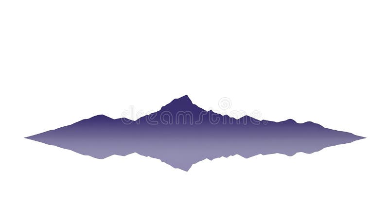 Minimalist Mountain Silhouette Vector, Outline Design and Mountain ...